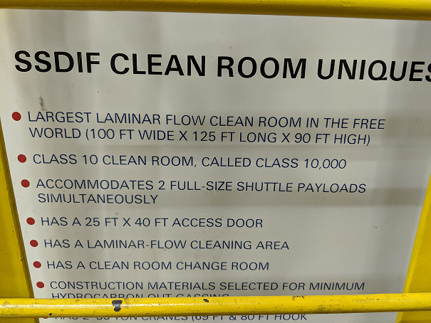 The view from my office! The largest high-bay clean room in the world ...
